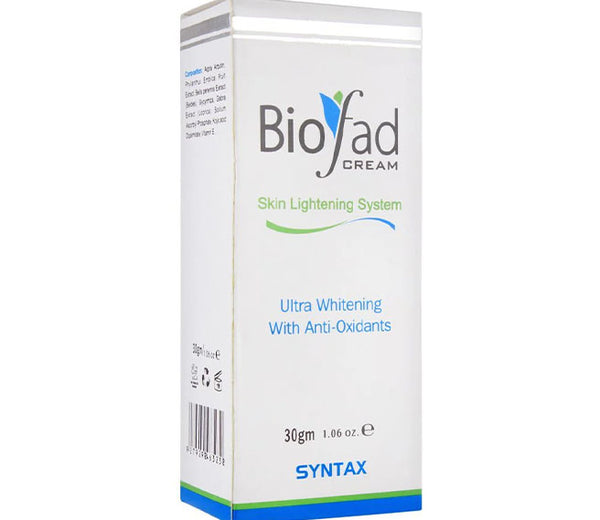 Biofad Cream 30G Price in Pakistan – Uses, Dosage, Benefits | The Skin Lab